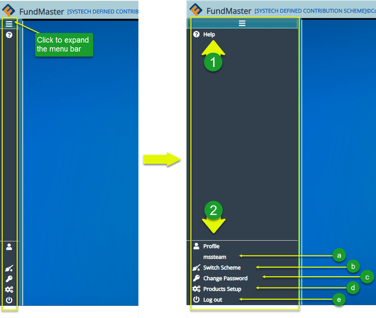 FundMaster User Interface | FundMaster Xc