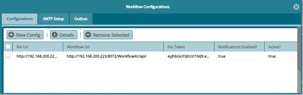 Workflow Configurations | FundMaster Xc