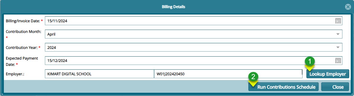 Contributions | FundMaster Xc